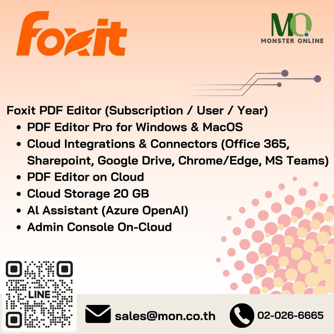 ราคา Foxit PDF Editor - โปรโมชั่น MonsterOnline — Monster Online