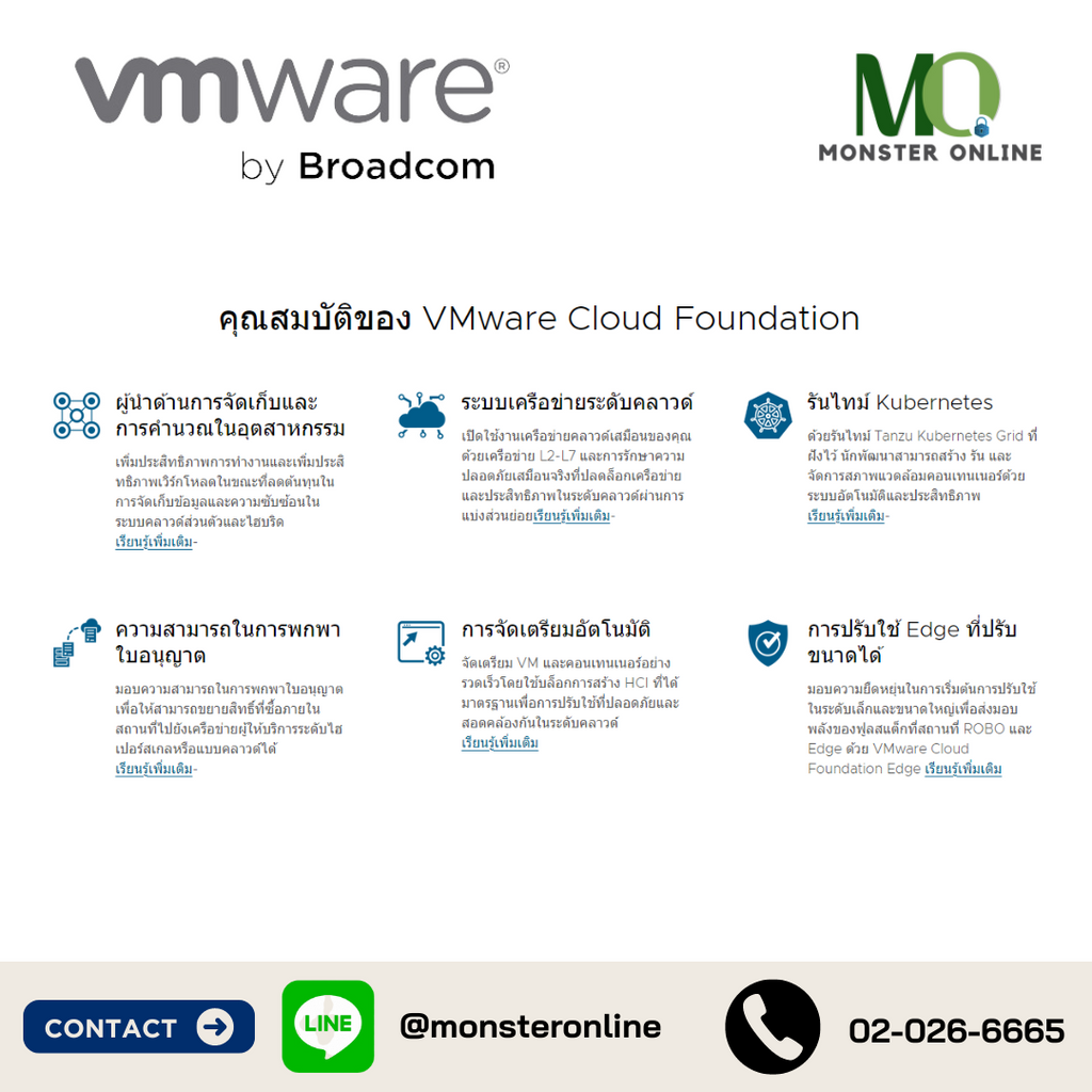 จำหน่าย VMware, Vsphere, Vcenter ราคาเข้าถึงได้ !! — Monster Online