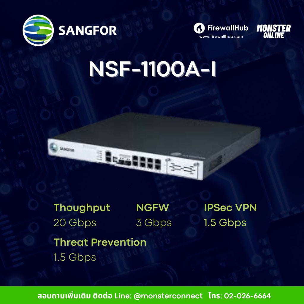 ราคาสินค้า Sangfor ไฟร์วอลล์ Network Secure — Monster Online