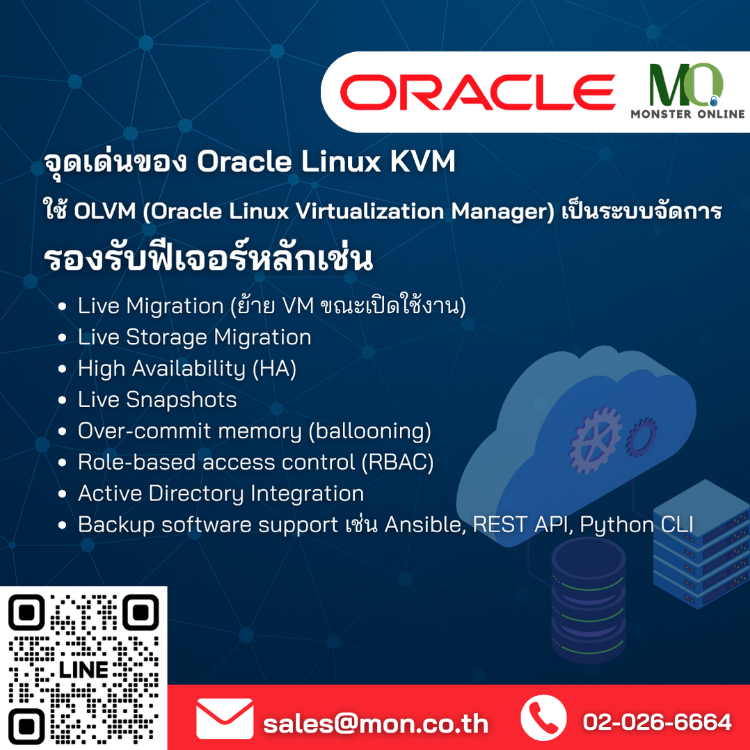 สินค้าใหม่ จำหน่าย Oracle Linux KVM - MonsterOnline — Monster Online