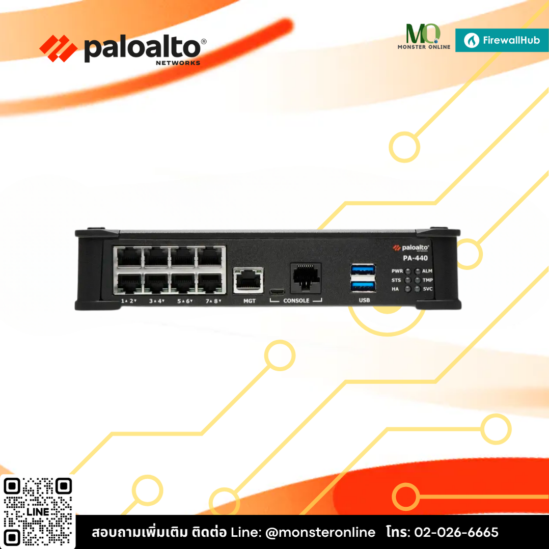 ราคา Palo Alto Networks PA-440 Firewall ระดับพรี่เมี่ยม — Monster Online
