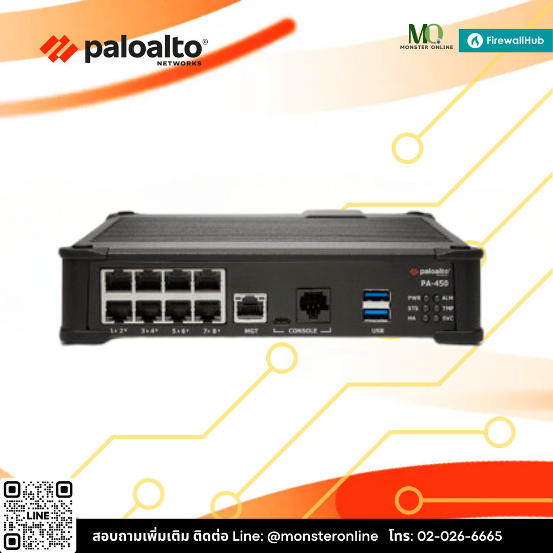 จำหน่าย Palo Alto Networks PA-450 Firewall ระดับพรี่เมี่ยม — Monster Online