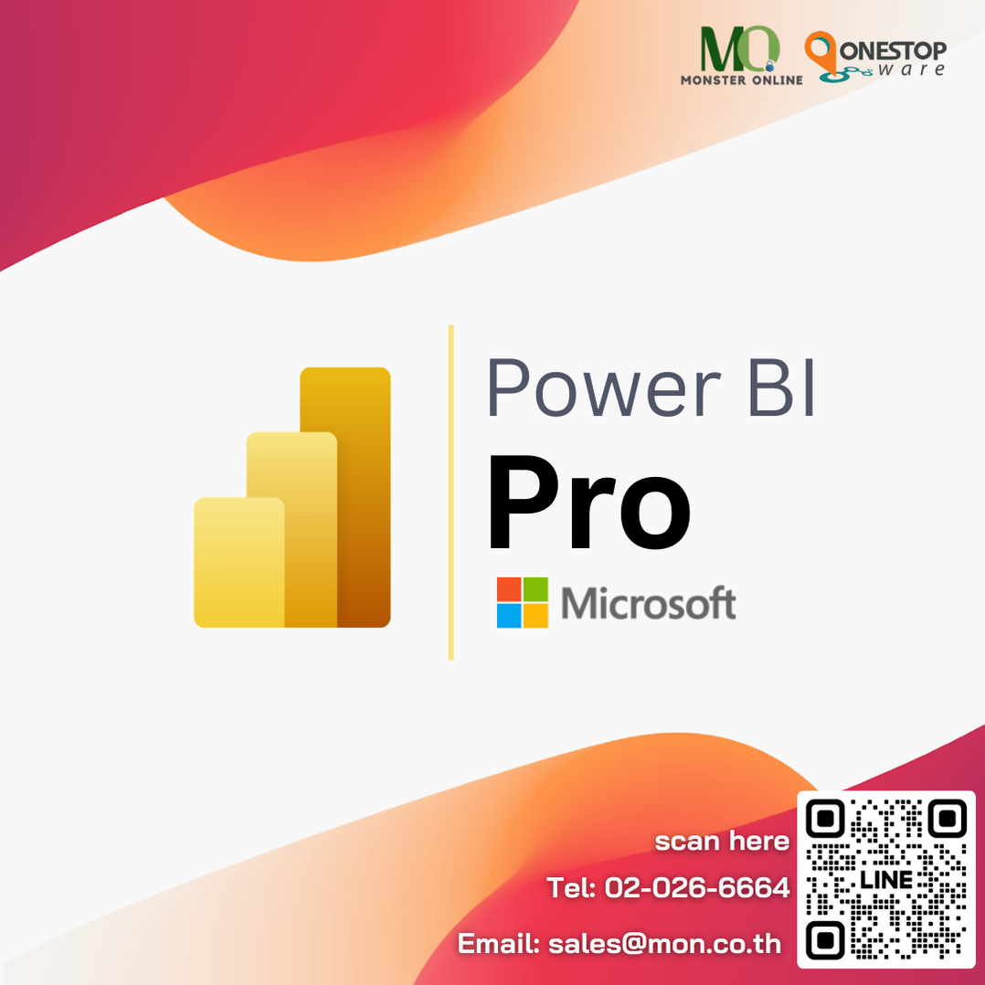 ราคา Microsoft Power BI Pro - พร้อมให้คำปรึกษา — Monster Online