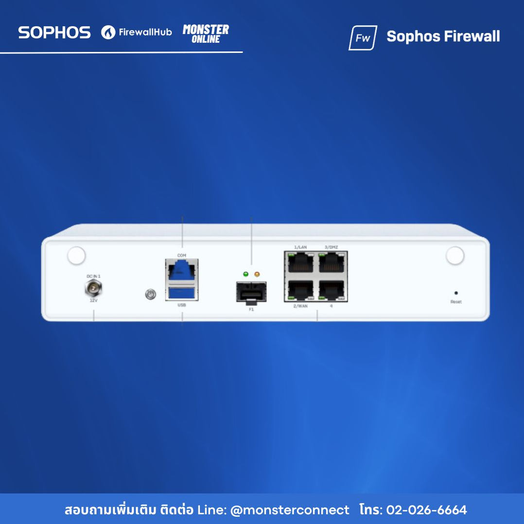 ราคาไฟร์วอลล์ Sophos XGS87 - พร้อมติดตั้ง ต่อ MA — Monster Online